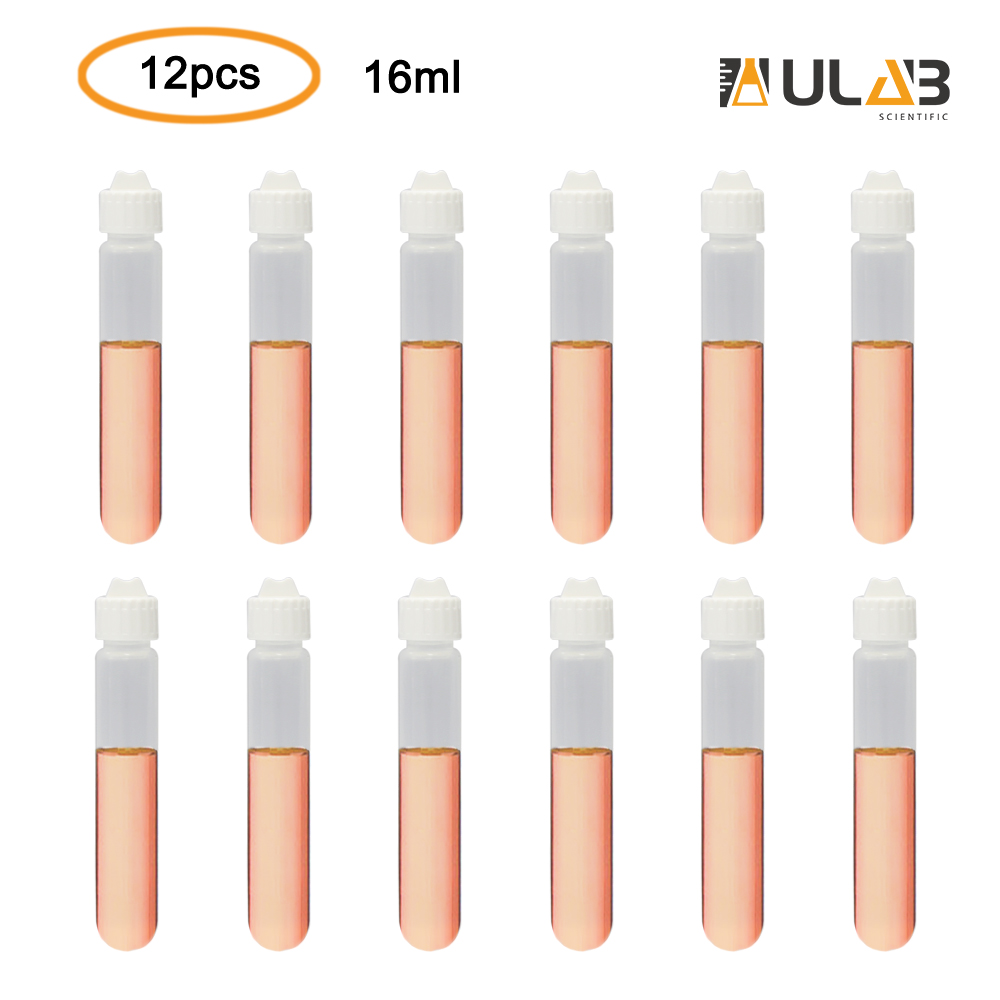 ULAB Scientific Autoclavable Heavy Duty Tubes with Leakproof Screw Caps ...
